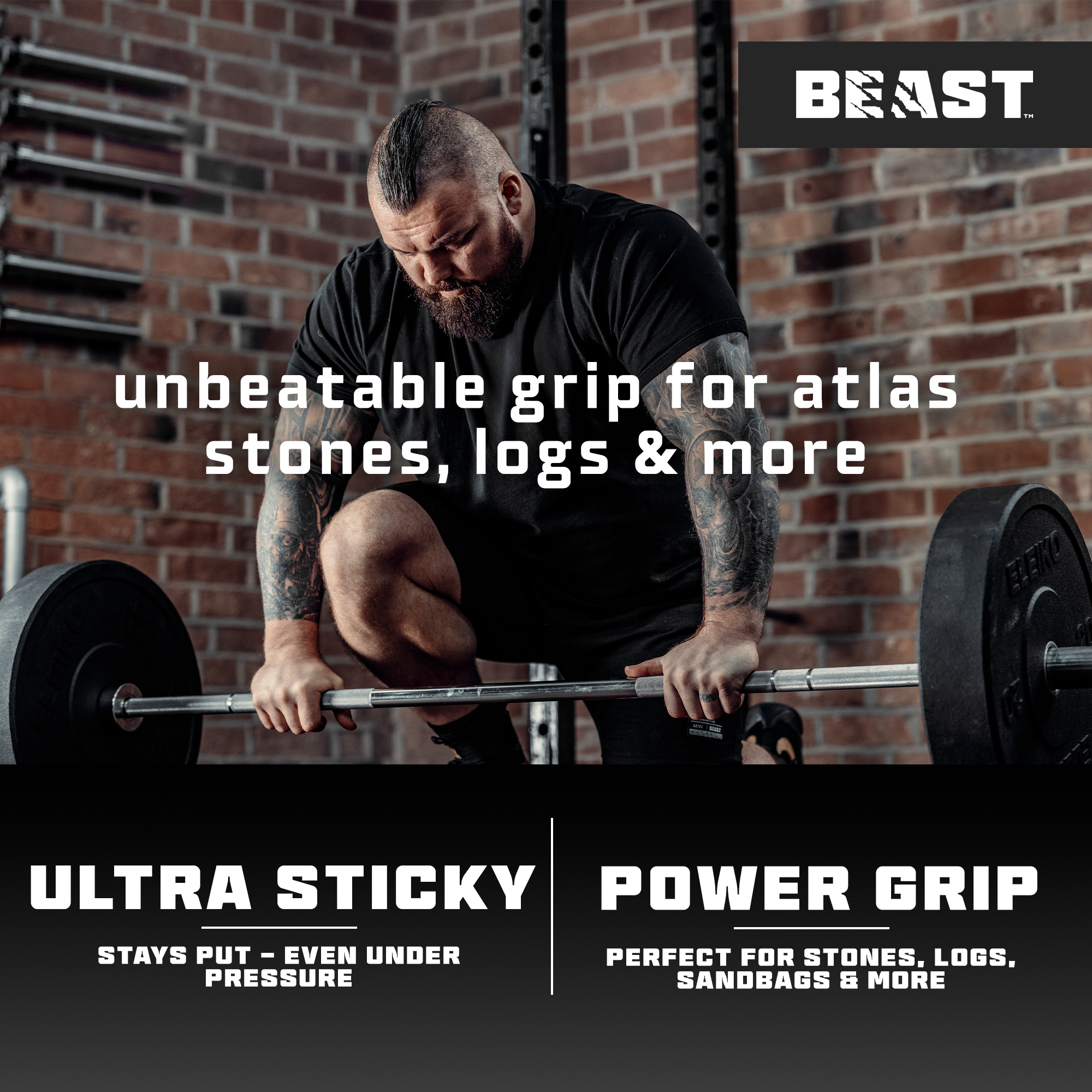BEAST World's Strongest Stone Lifting Tacky by Eddie Hall - Beast Pharm ...